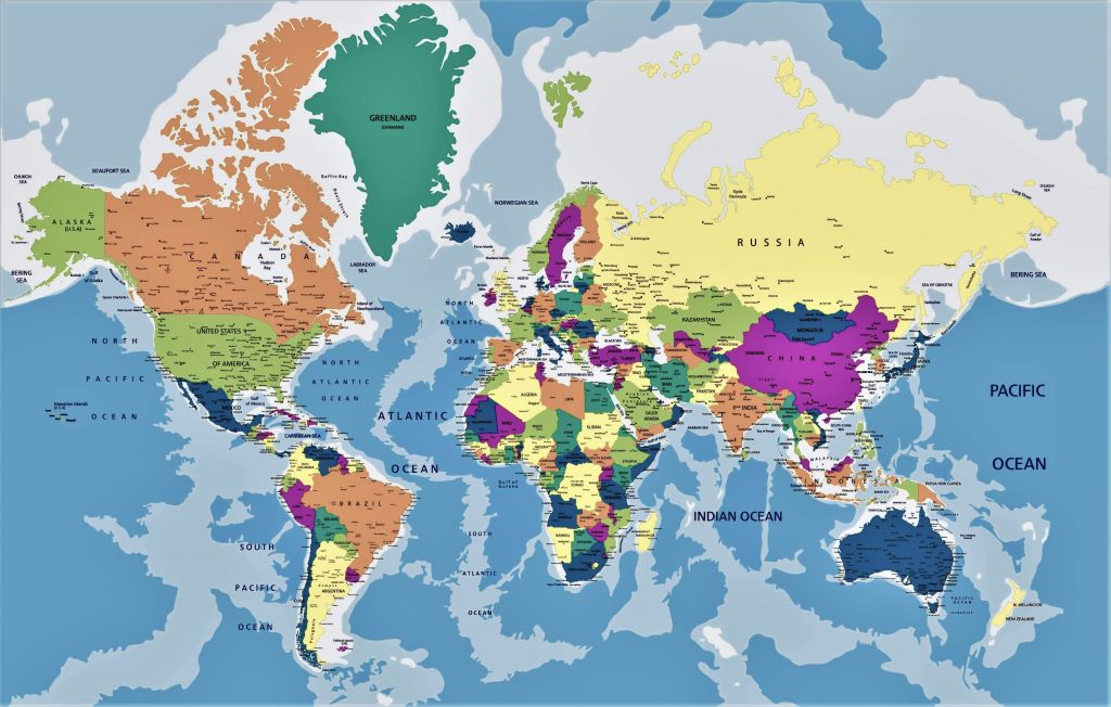 ⊛ Mapamundi Político 🥇 【 Los Mejores Mapas Políticos del Mundo